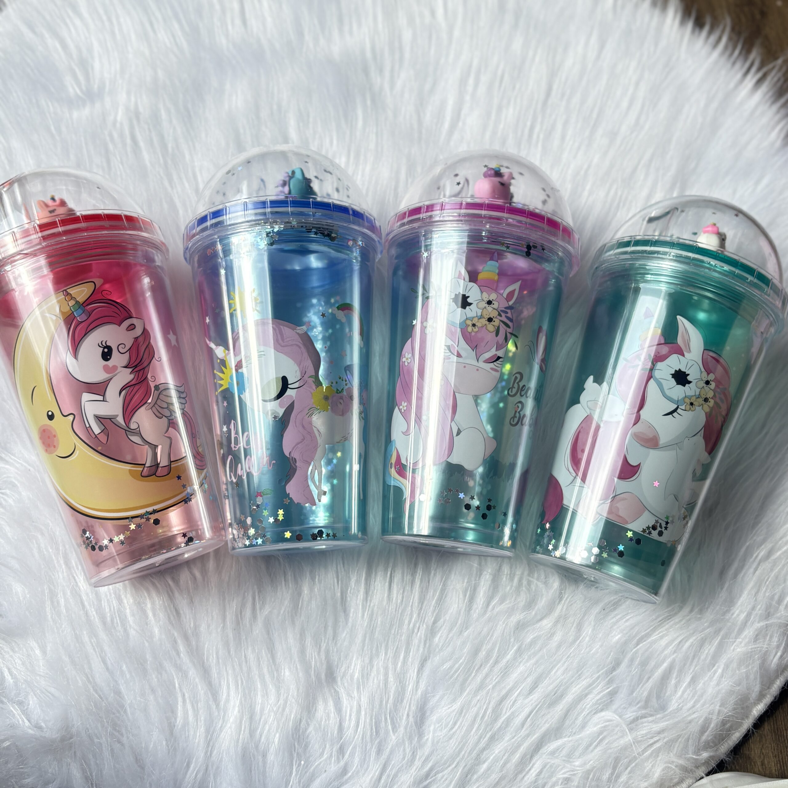 Unicorn sipper with straw 450ml – LetsPropStore