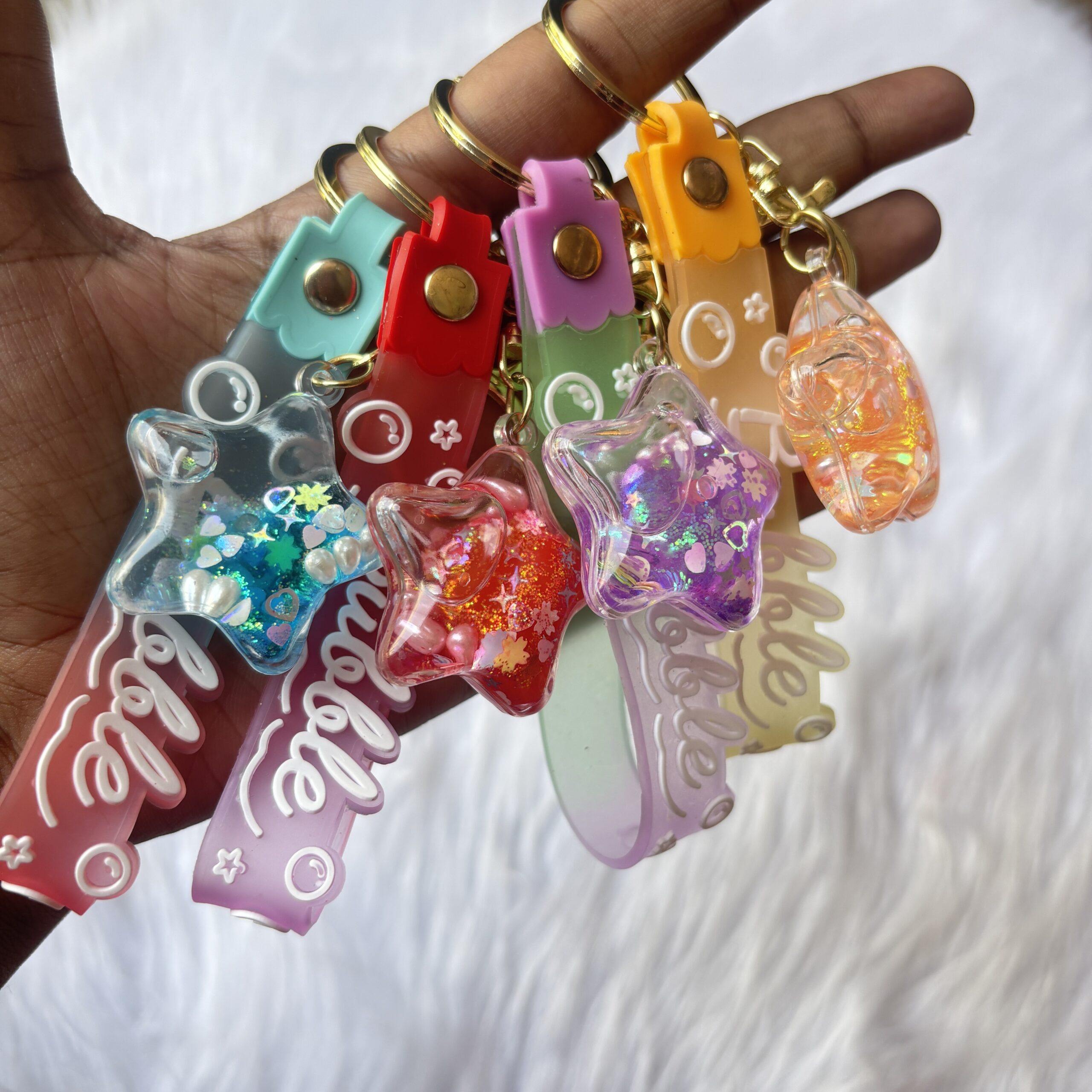 Water Glitter Keychain – LetsPropStore